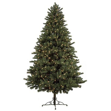 7.5 foot Full Mixed Spruce Tree: Clear Lights... - Bonnie173