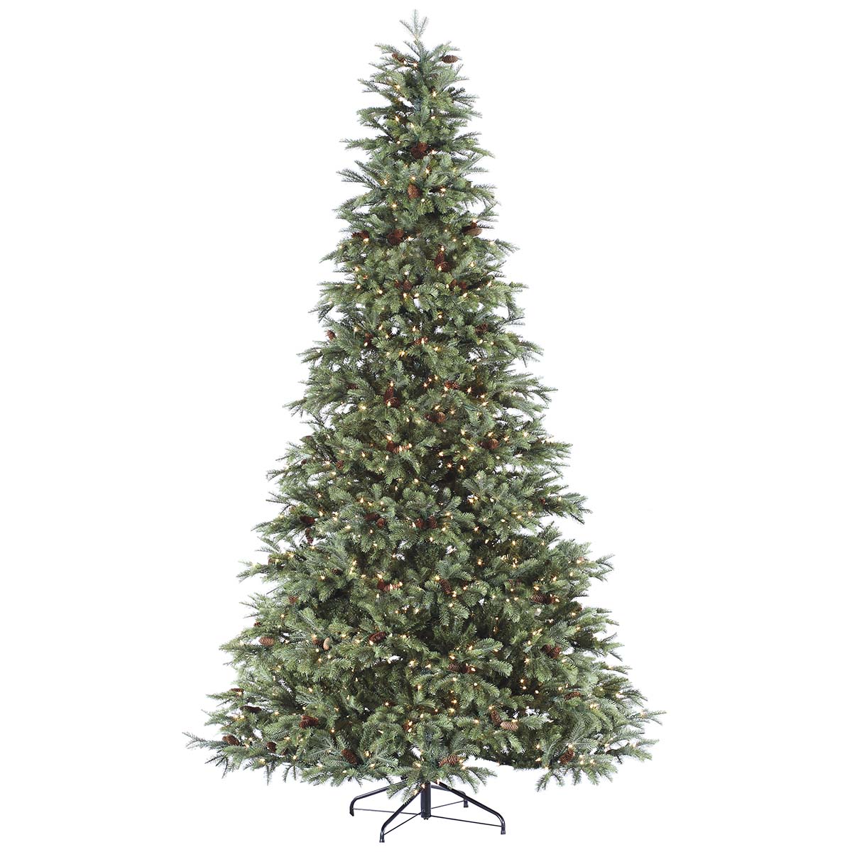 10 foot New England Pine Tree w/ Cones: Clear Lights | YT5291-GR