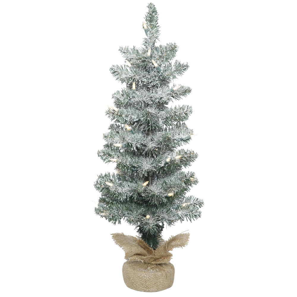 24 inch Frosted Angel Pine Tree: Unlit | B165124
