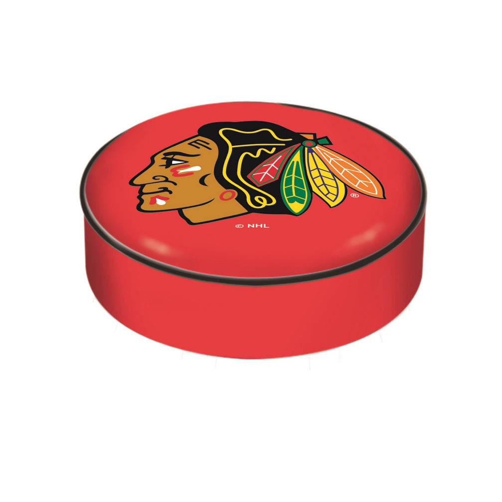 Holland Bar Stool Co. | Chicago Blackhawks Bar Stool Seat Cover ...