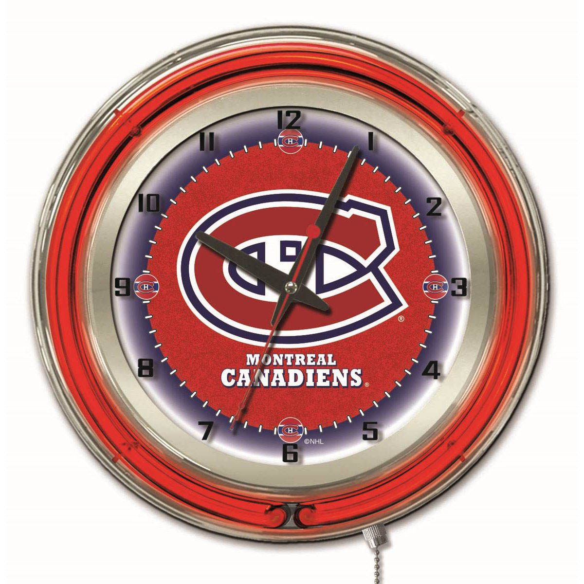 Holland Bar Stool Co. | 19 inch Montreal Canadiens Neon Clock | Clk19MonCan