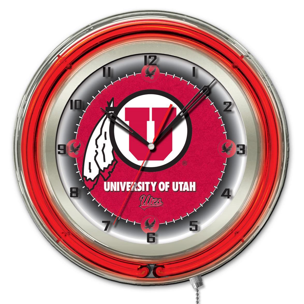 Holland Bar Stool Co. | 19 inch Utah Neon Clock | Clk19UtahUn