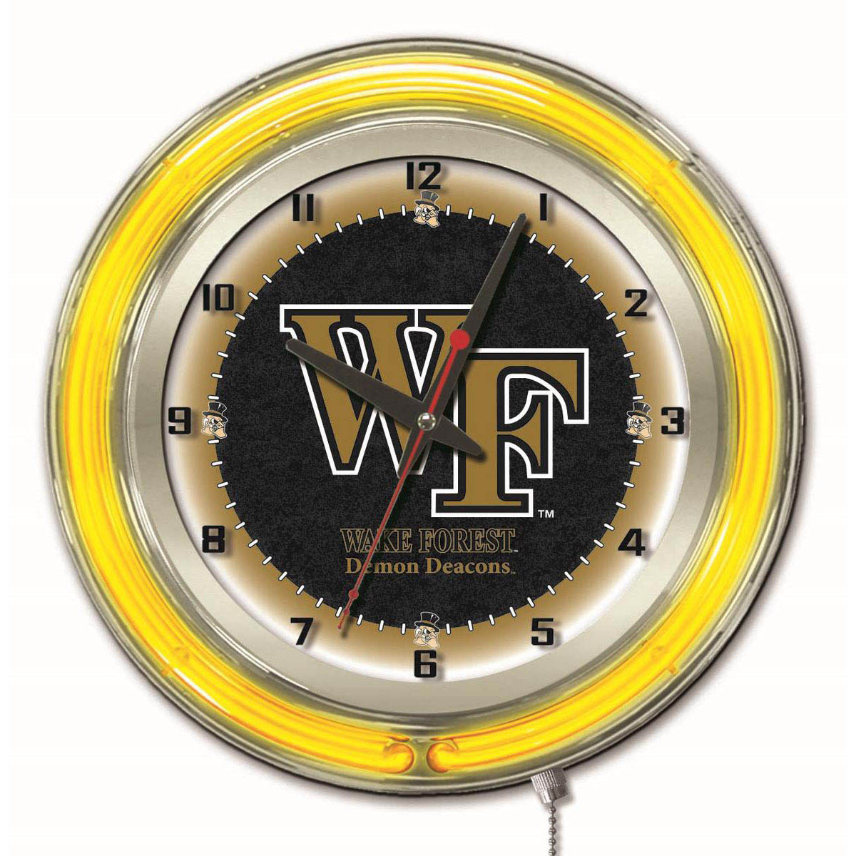 Holland Bar Stool Co. | 19 inch Wake Forest Neon Clock | Clk19WakeFr