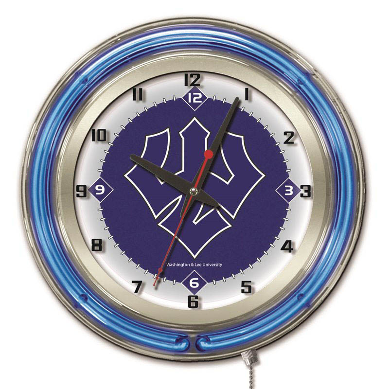 Holland Bar Stool Co. | 19 inch Washington & Lee Neon Clock | Clk19WshLee