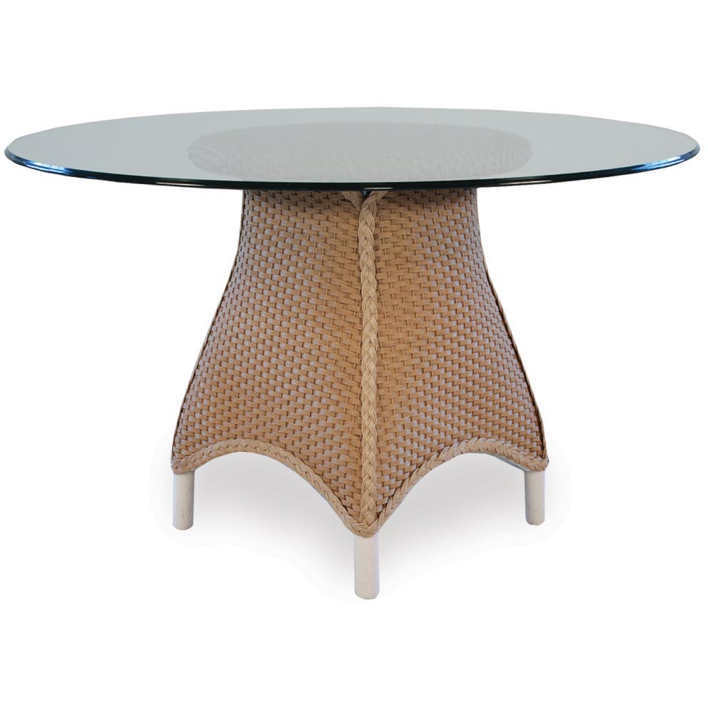 Lloyd Flanders | Mandalay 48 inch Round Glass Top Dining Table
