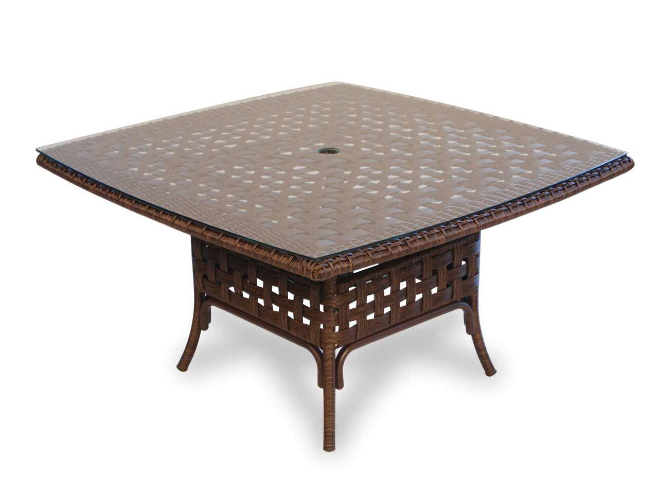 Lloyd Flanders | Haven Wicker Patio 42 inch Square Conversation Table ...