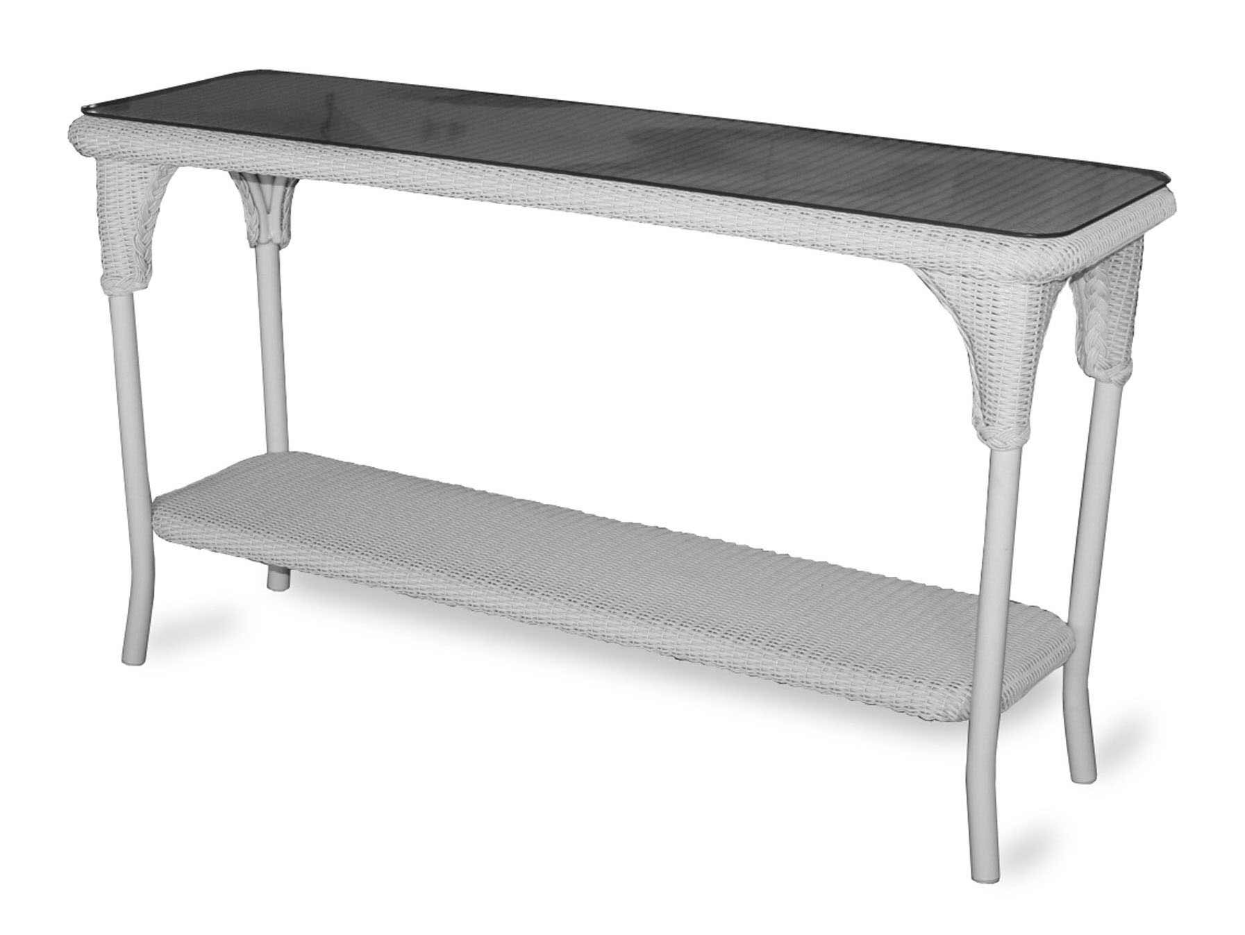 Lloyd Flanders | Traditional Weave Console Table | 86249