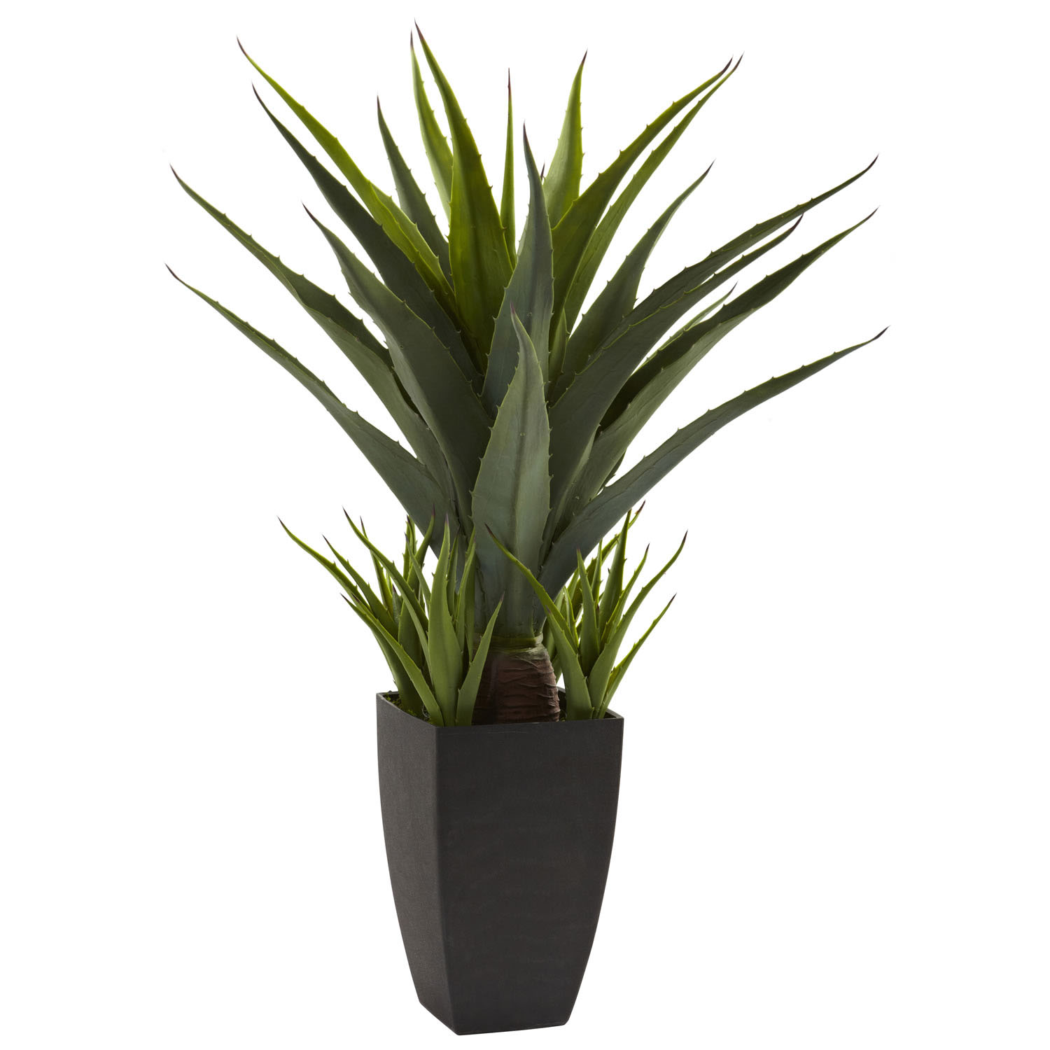 30 inch Agave in Black Decorative Planter | 4856