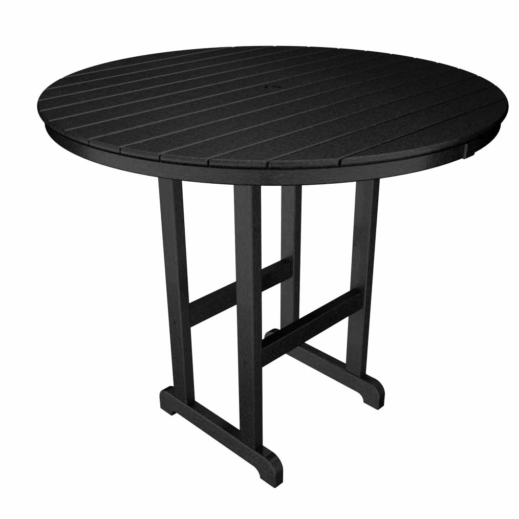 Polywood Round 48 Inch Bar Table | Divaloo