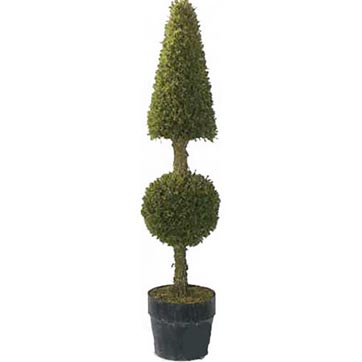 5 foot Artificial Fir Cone & Ball Topiary - Credible574