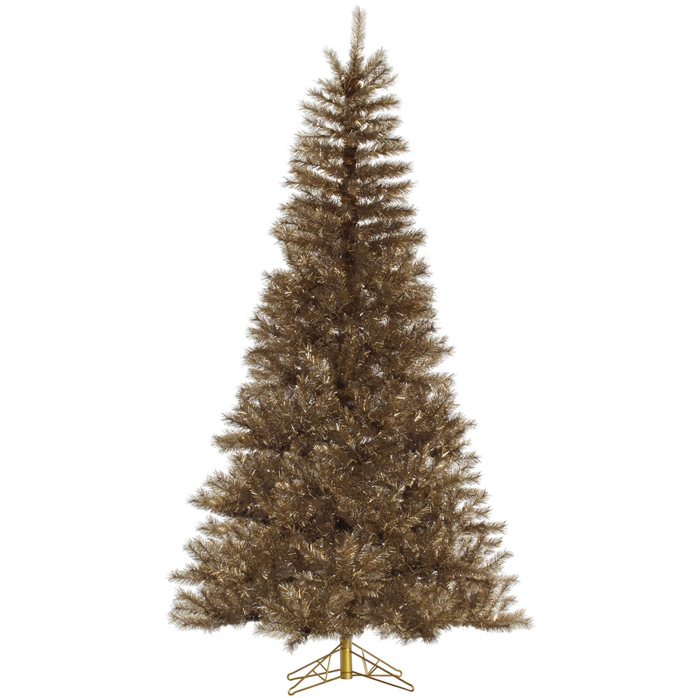 4.5 foot Gold Metal Mixed Tinsel Tree: Unlit | A149045
