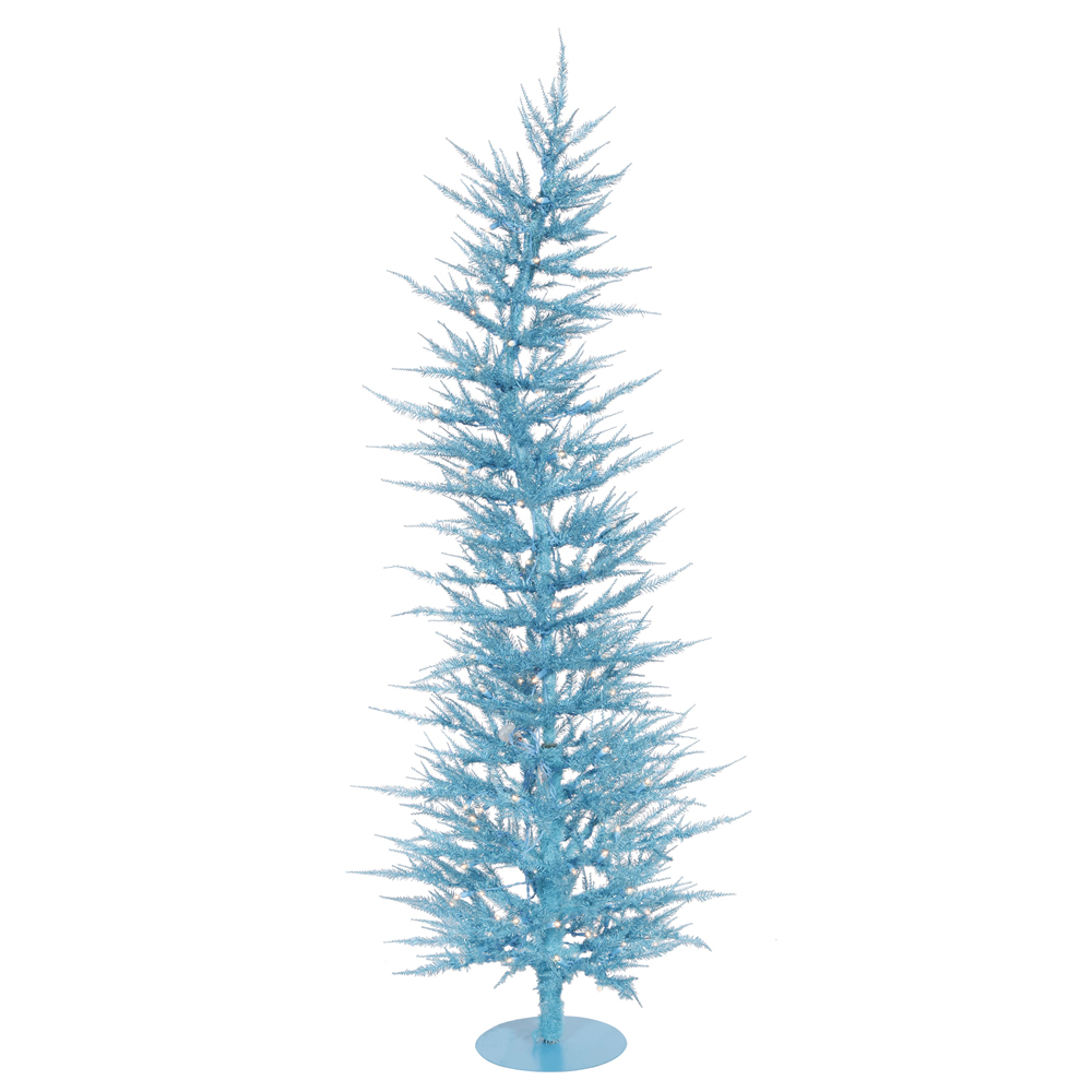 4 foot Sky Blue Laser Tree: Teal LEDs | B161241LED