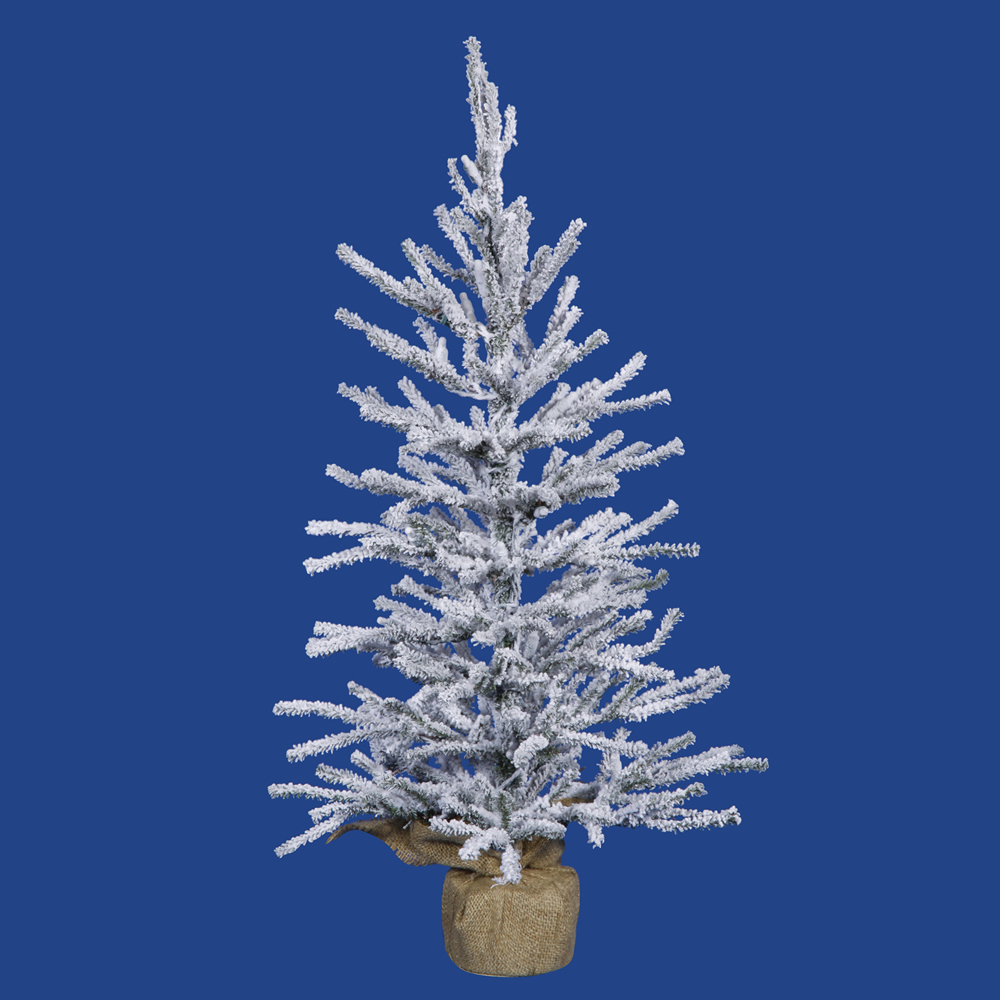 24 inch Flocked Angel Pine Tree: Unlit | B165224