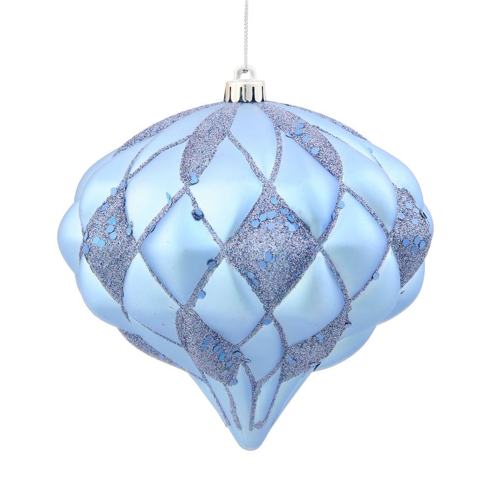 vickerman | 5.7 inch Matte-Glitter Christmas Diamond Ornament ...