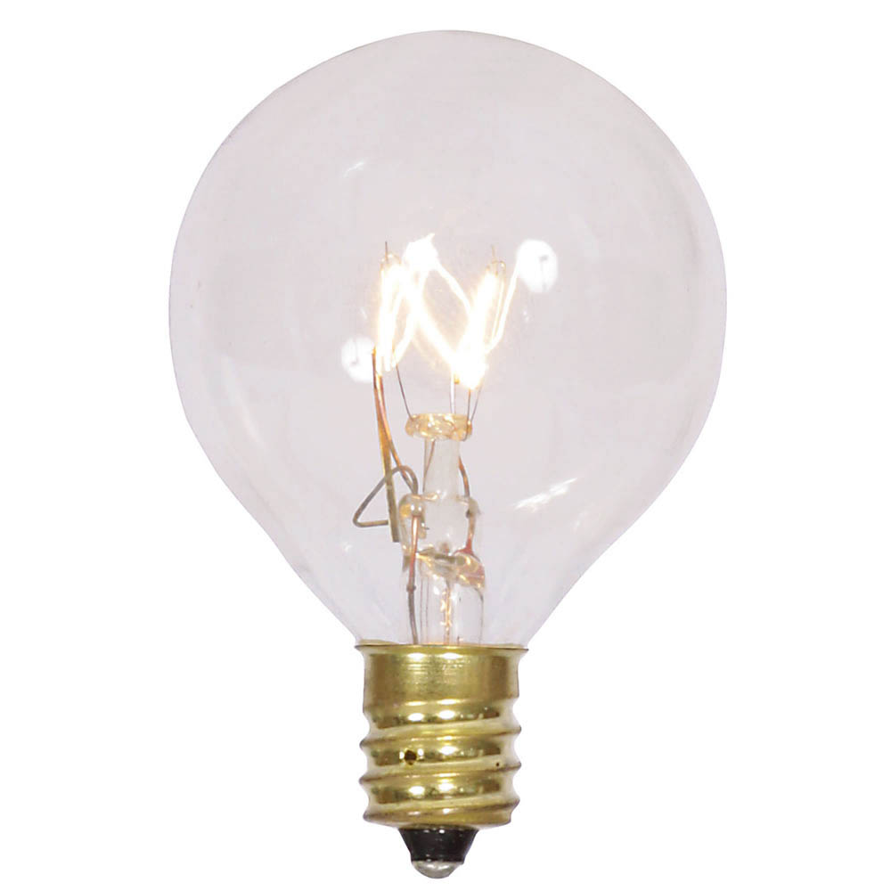 G40 Clear E12/C7 Twinkle Bulbs (Set of 5) | V145546