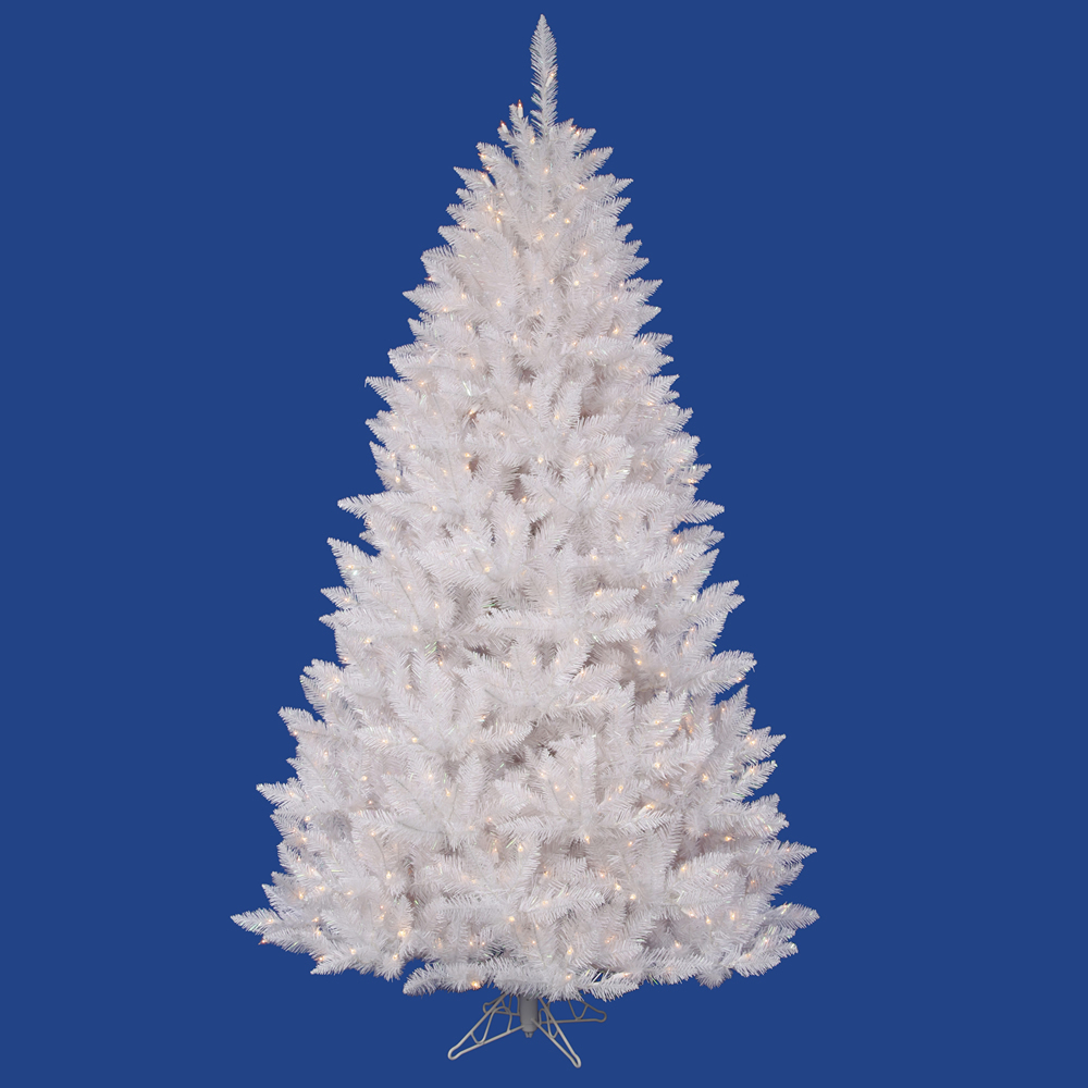 7.5 foot Sparkle White Spruce Tree: Multicolor LEDs | A104177LED