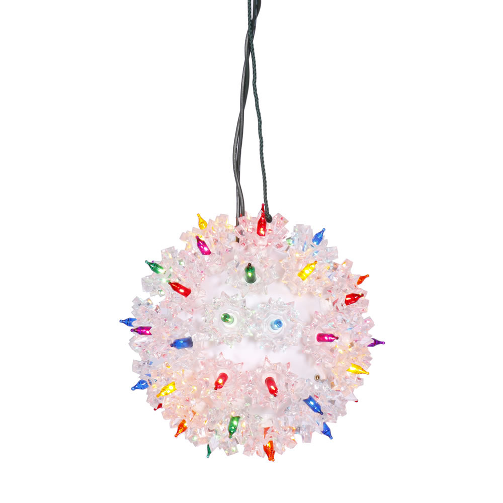 Indoor 6 inch Multi-Colored Twinkle Star Sphere: 50 Pre-Lit Lights ...