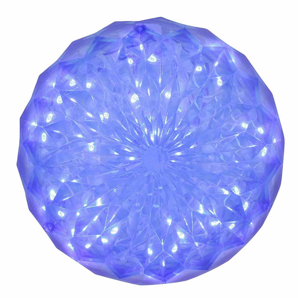 6 inch LED Outdoor Crystal Ball with 24 inch Lead Wire: Blue | X106602