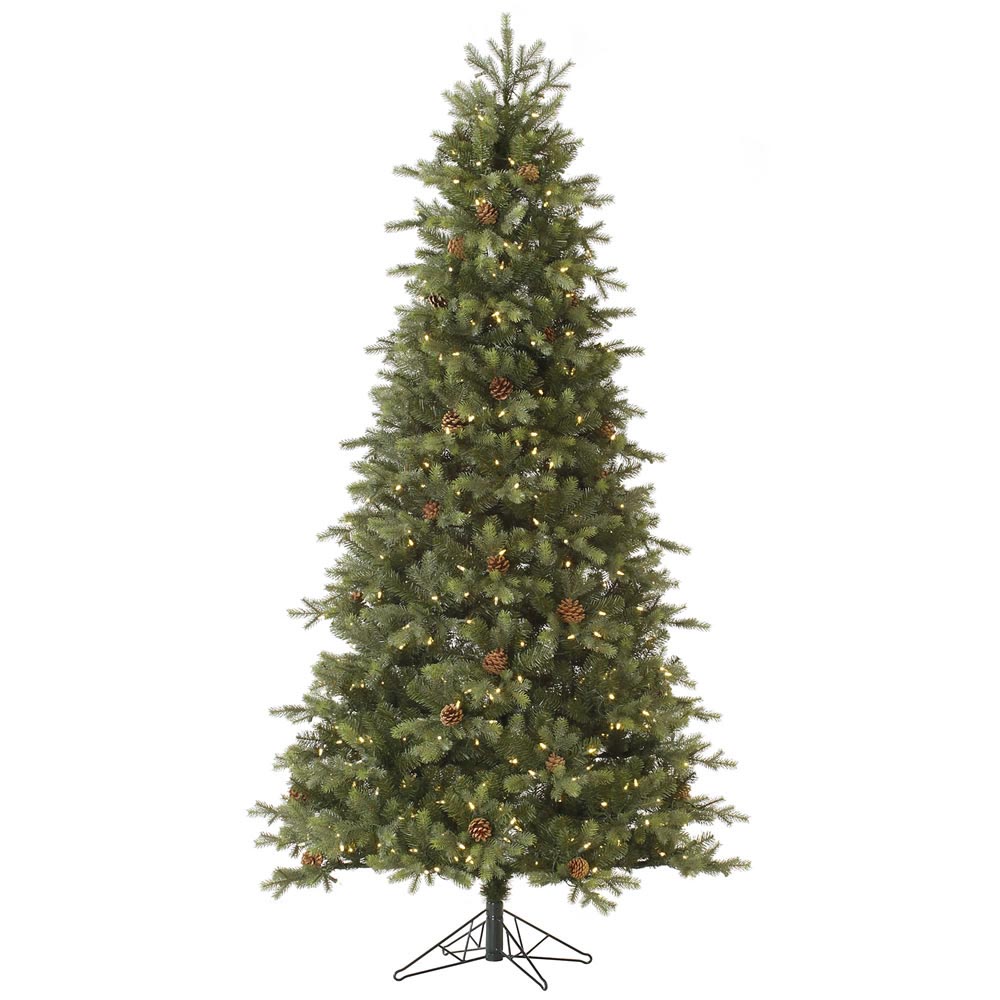 12 foot PE/PVC Slim Rocky Mountain Fir Instant Shape Tree: LEDs ...
