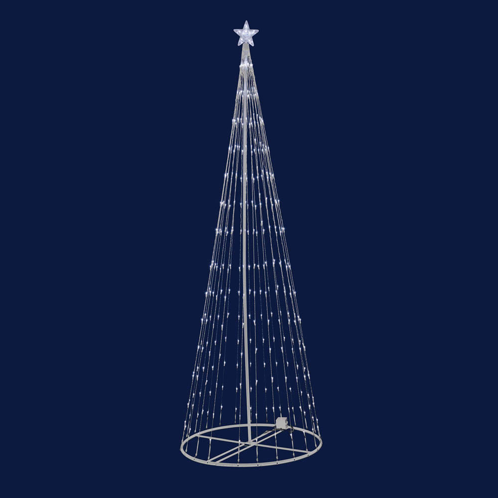 9 foot x 36 inch In/Outdoor LED Light Show Tree: Clear Lights | X146381
