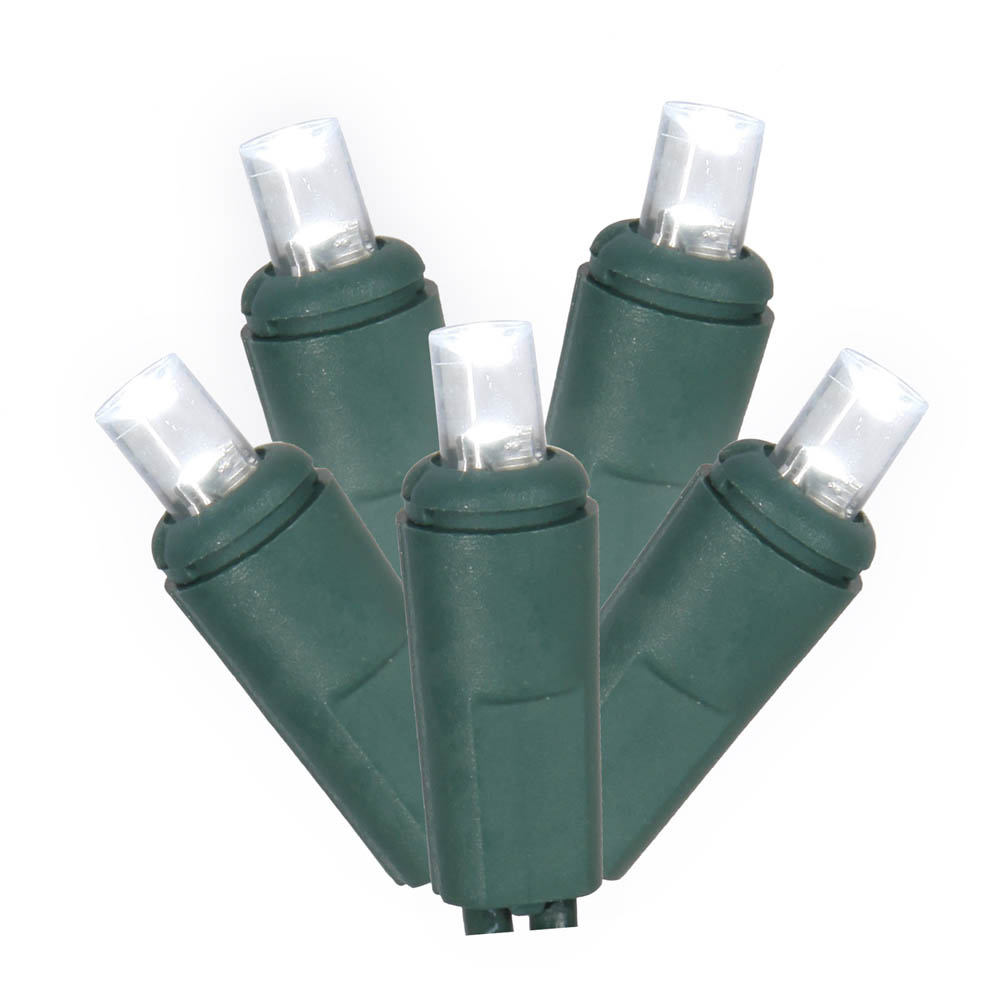 100 foot Wide Angle LED Green Light Strand - 6 inch spacing: 200 Pure ...