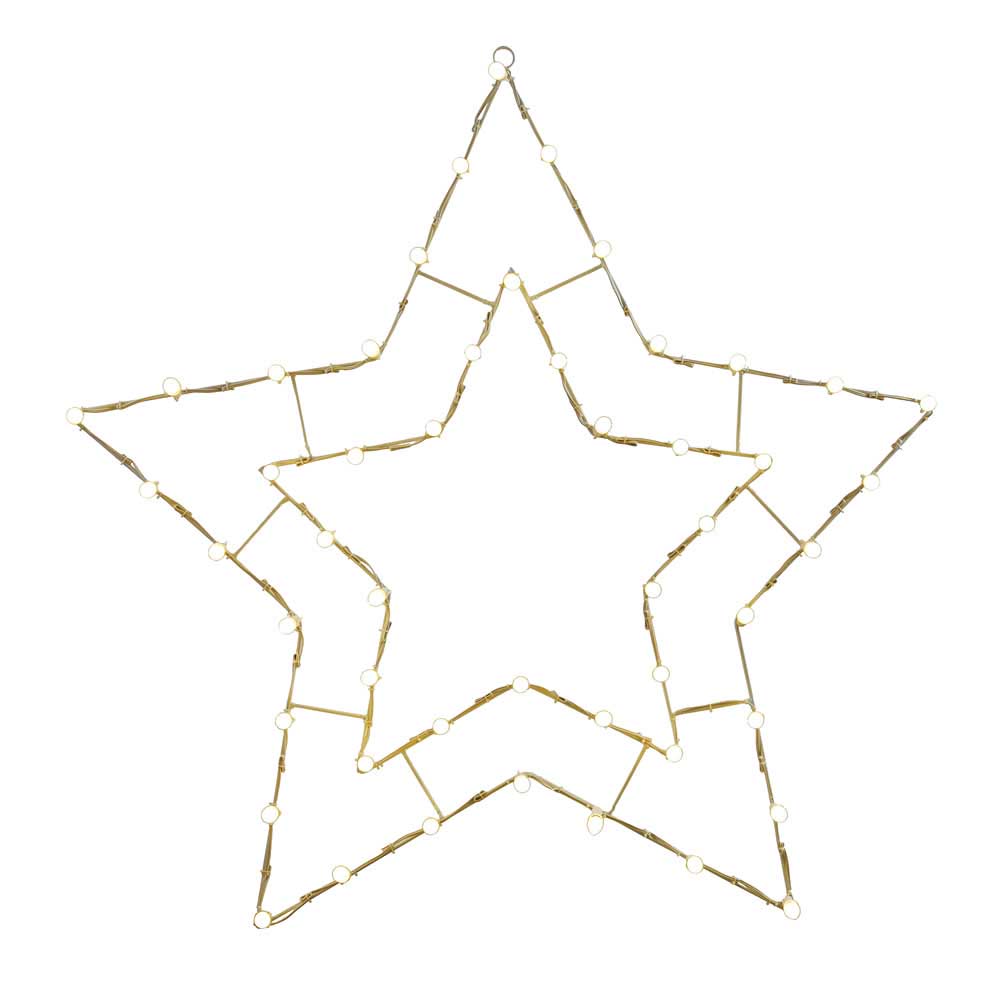 48Hx48W inch 5 Point Star Wire Silhouette: C7 Lights | V146042