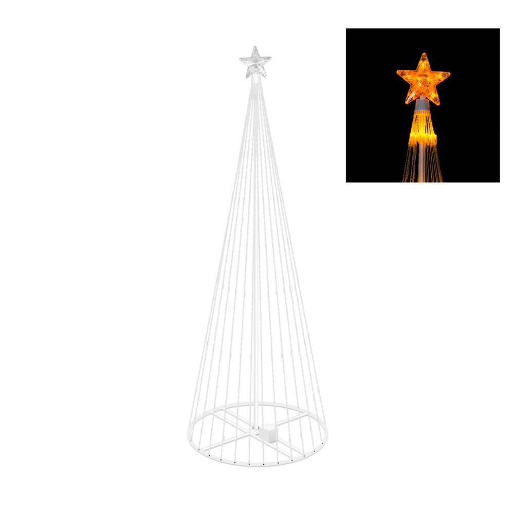 4 foot x 24 inch In/Outdoor LED Light Show Tree: Gold Lights | X146347