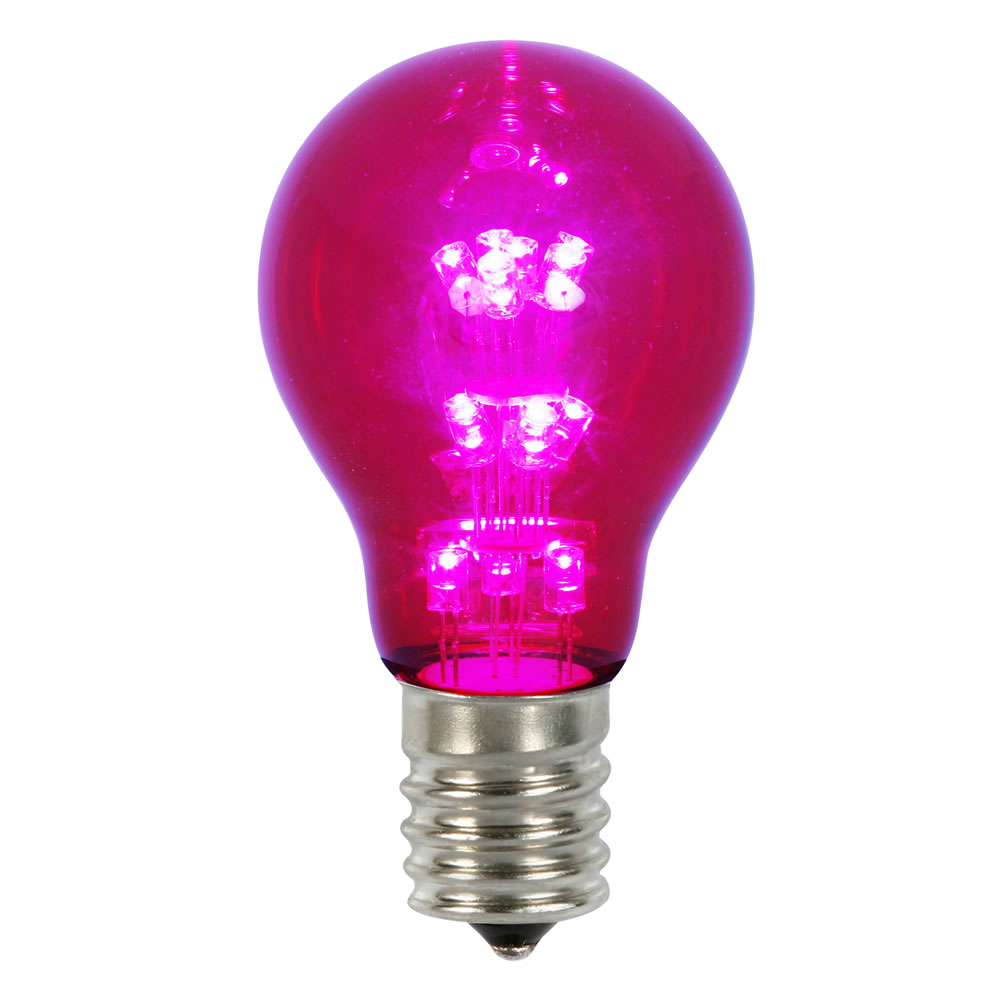 A19 LED Purple Transparent Replacement Bulb with E26 Base: 25,000 HRS ...