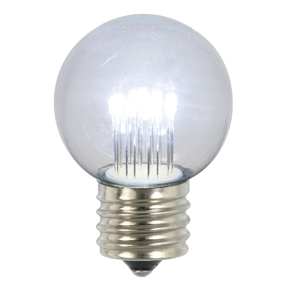 G50 LED Cool White Glass Bulb with E26 Base (Set of 5) | XLED2655