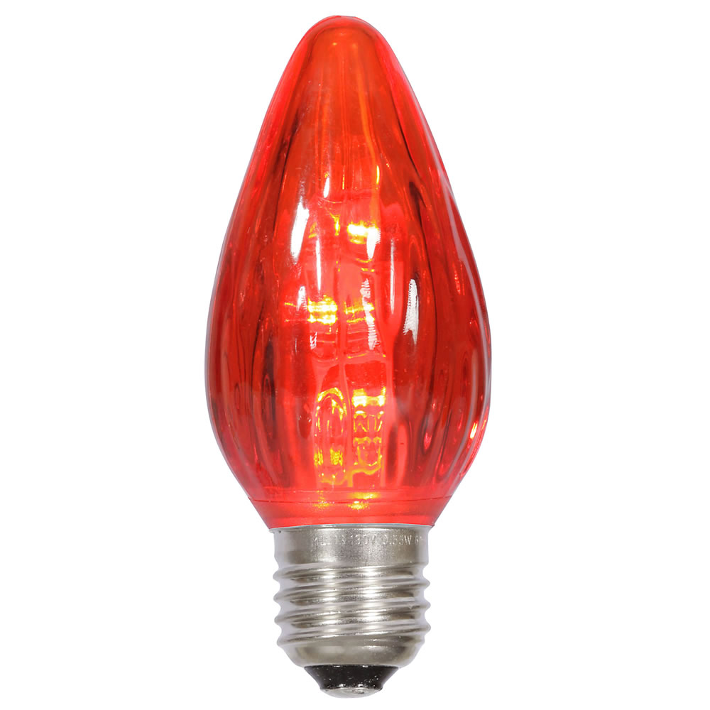 F15 LED Red Flame Bulb with E26 Base: 15,000 HRS | XLEDF13